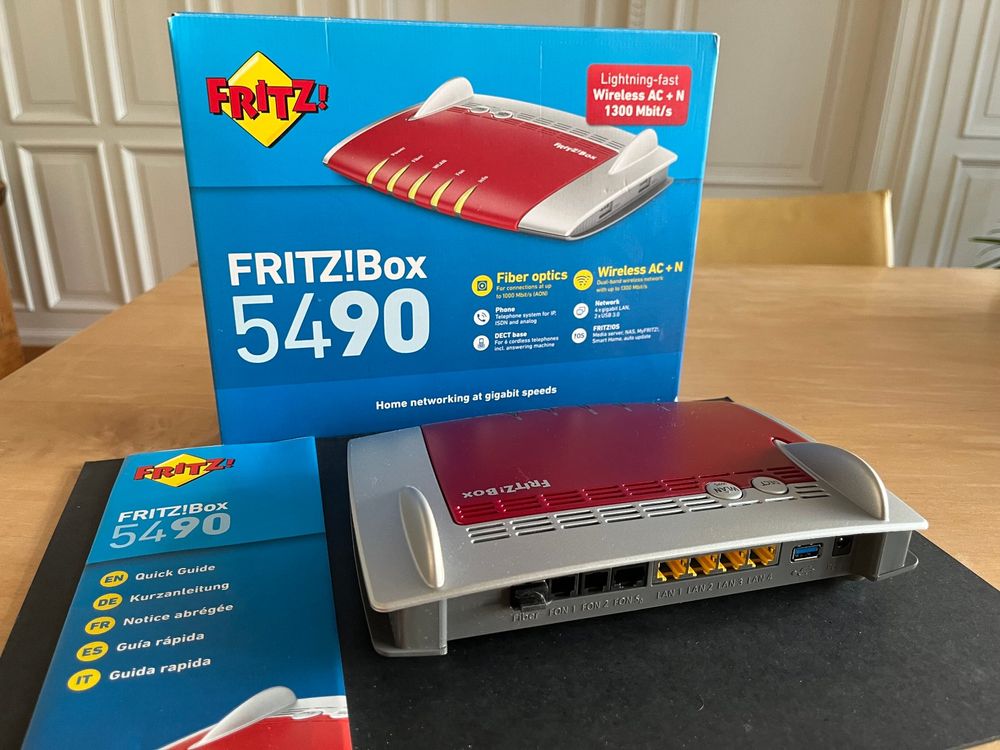 FritzBox 5490 Router Fiber (AON) (Gebraucht) in für CHF 35 – mit ...