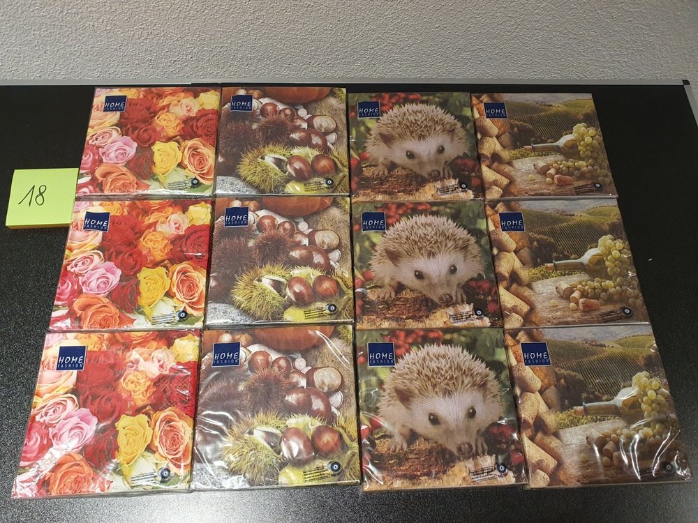 Servietten - 12 Packungen - 33cm x 33cm | Kaufen auf Ricardo