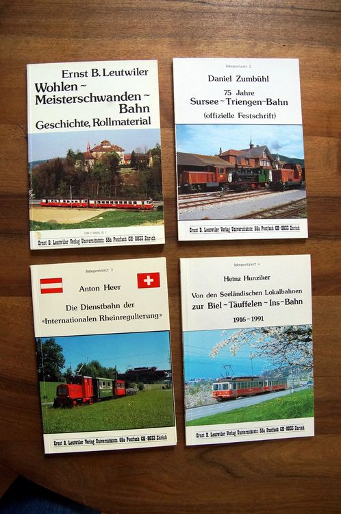 Ernst B. Leutwiler Buchreihe - Bahnportrait 1-4 (Gebraucht) in Schönenwerd für CHF 23 – mit ...