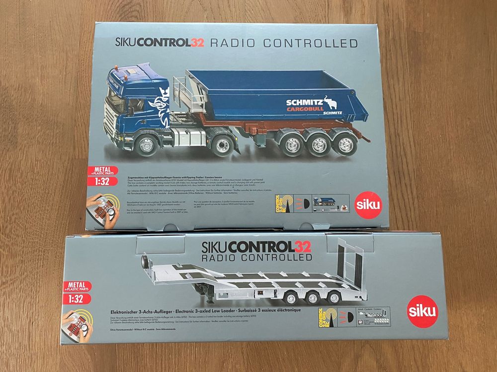 Siku Control 32 Scania mit 2 Sattelauflieger (Gebraucht) in Gansingen für CHF 200 – nur Abholung ...