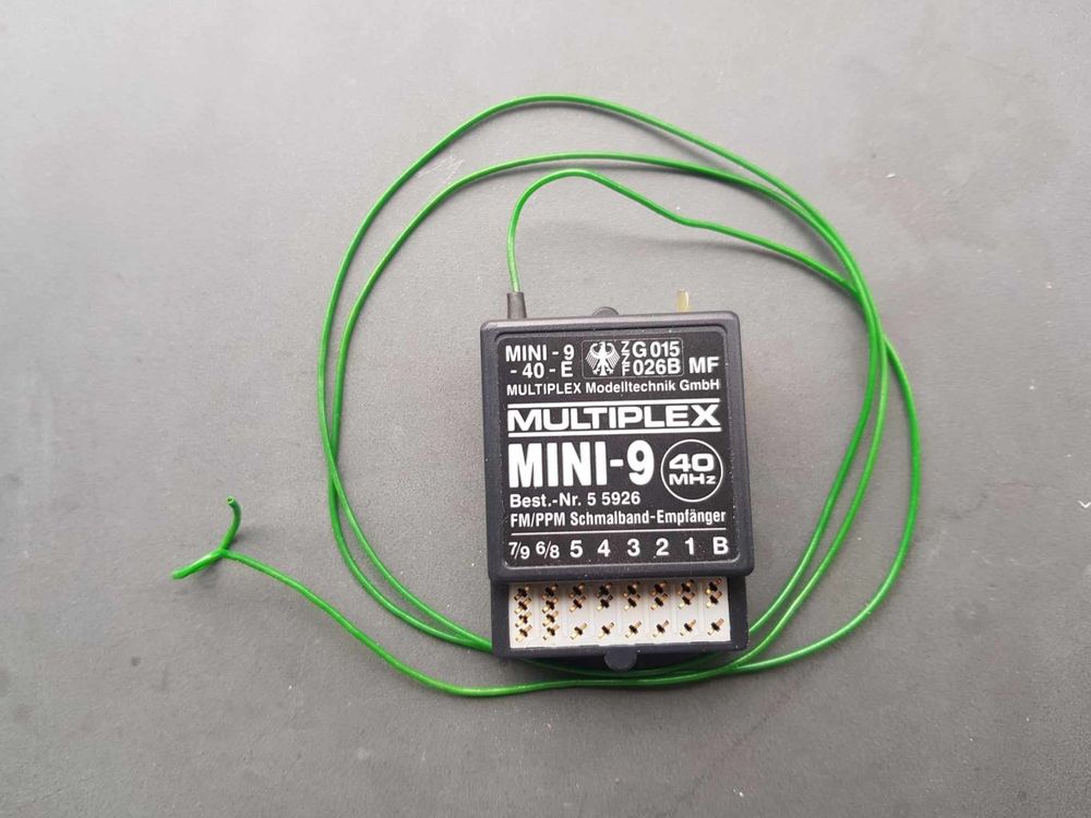 Multiplex Mini 9 Schmalbandempfänger 40MHz (Gebraucht) in Leuzigen für ...