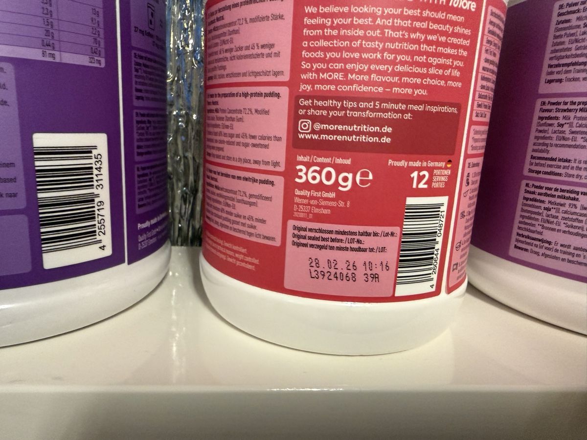More Nutrition Protein Shake & Pudding ( halb voll ) (Gebraucht) in ...