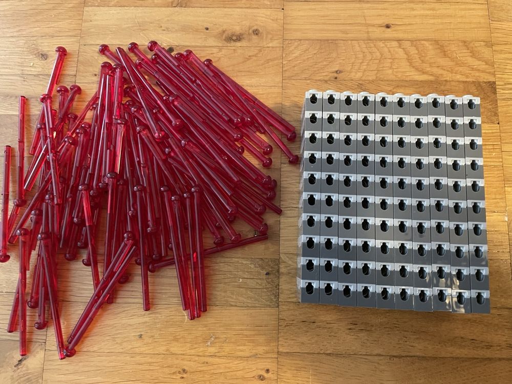 Lego 100 x Feder Kanone Spring Shooter mit roten Pfeilen (Neu (gemäss ...