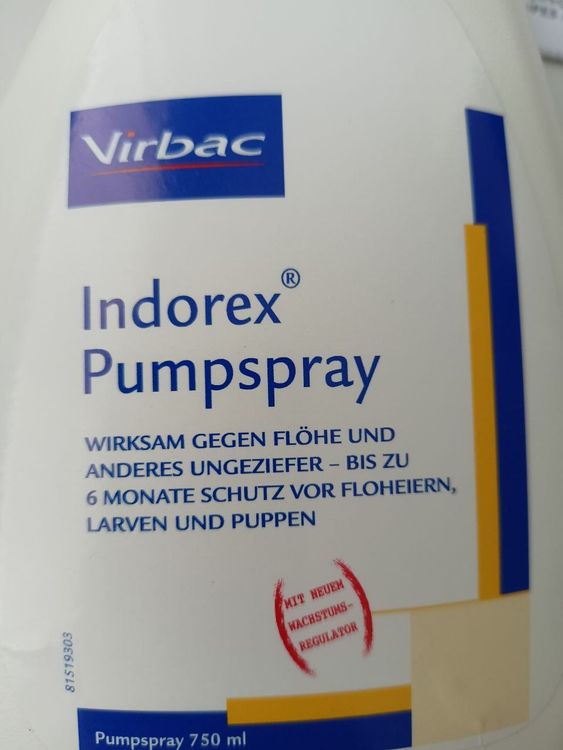 Virbac Indorex Defence Pumpspray 750ml zur Flohbekämpfung (Neu und ...