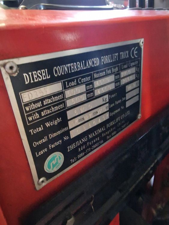 Stapler Maximal FD35T Diesel nur 950h ab 1.- (Gebraucht) in Lengwil für CHF 9002 – nur Abholung ...