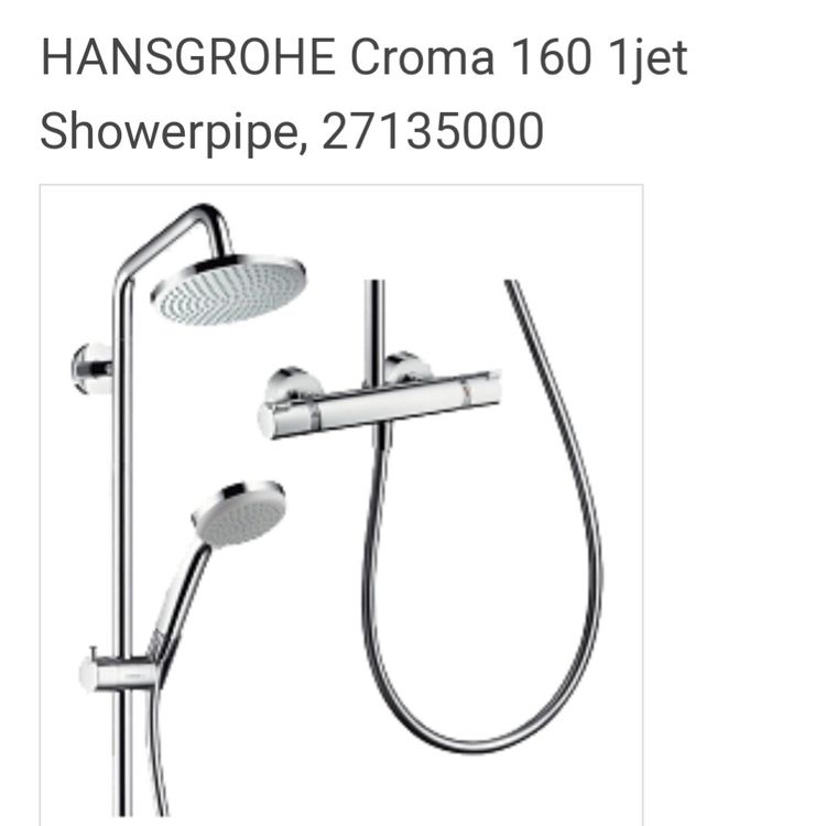 Hansgrohe Croma Duschsystem 160 (Neu und originalverpackt) in ...