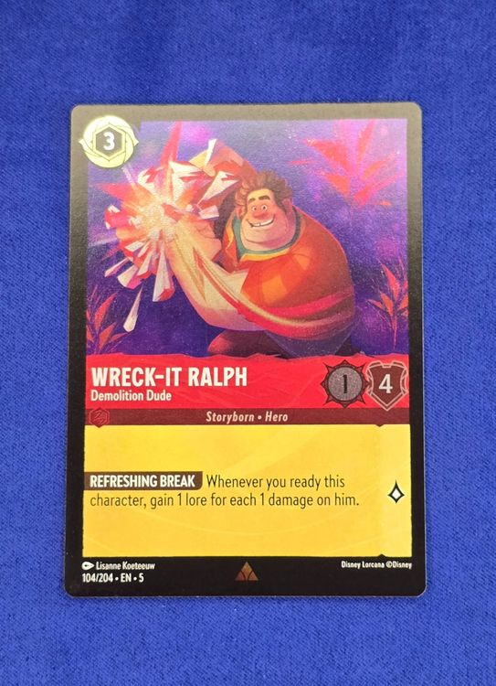 Lorcana Card Wreck-It Ralph - Demolition Dude 104-204 FOIL (Gebraucht ...