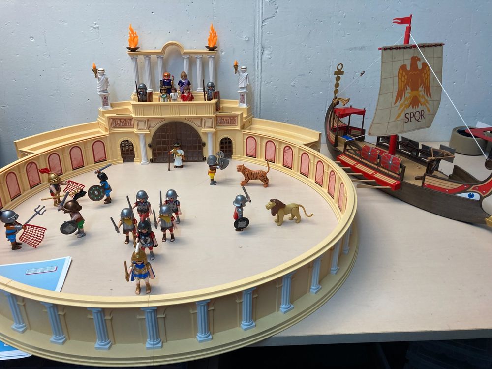 Playmobil Römerarena Amphitheater Schiff Galeere viel Zubeh. | Kaufen auf Ricardo