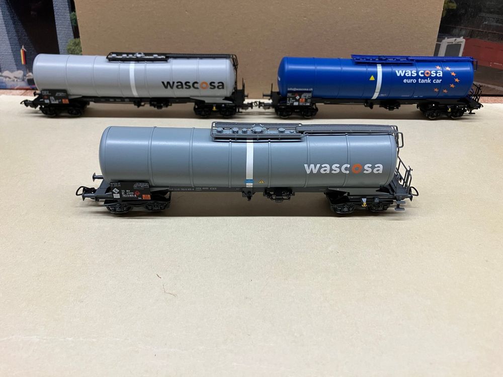 PIKO 3 verschiedene Knickkesselwagen "Wascosa", H0 GS | Kaufen auf Ricardo