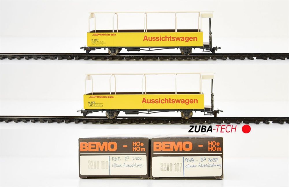 Bemo 2x Aussichtswagen RhB H0m GS OVP | Kaufen auf Ricardo