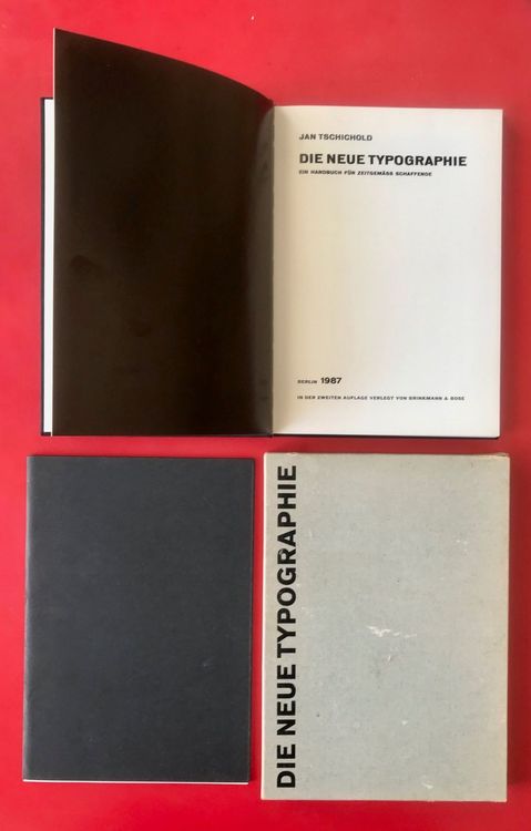 JAN TCHICHOLD die neue Typographie 1928 / Reprint 1987 RAR! | Kaufen ...