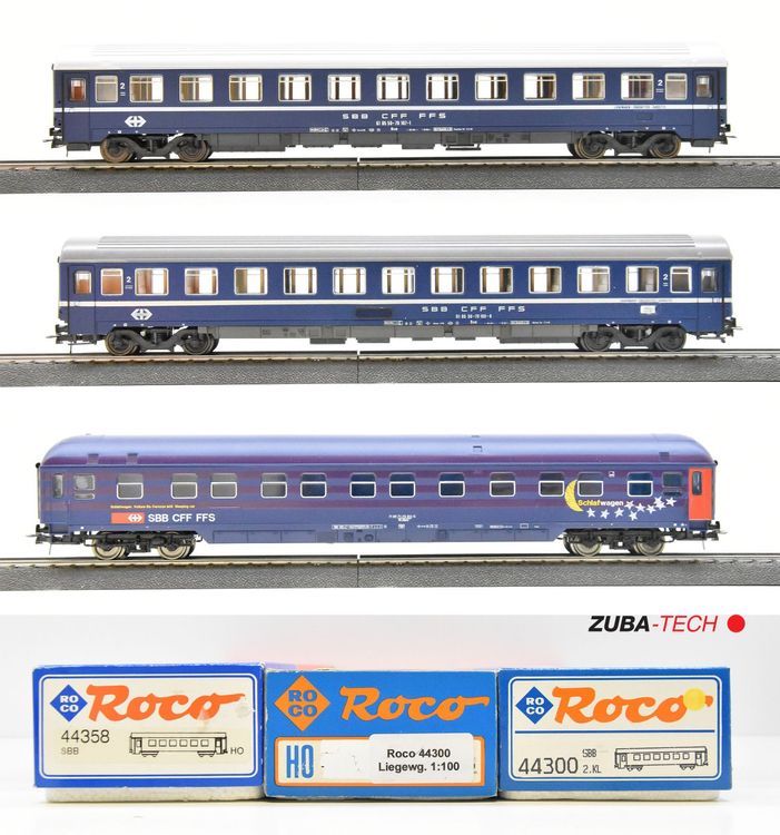 Roco 3x Personenwagen der SBB, H0 GS mit OVP (Gebraucht) in St. Gallen ...