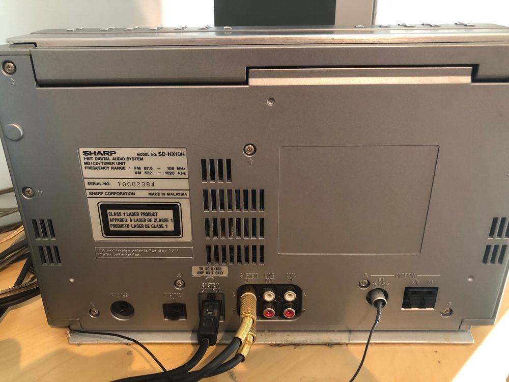 Sharp SD-NX10H Digital Audio System MiniDisc / CD / Tuner (Gebraucht ...