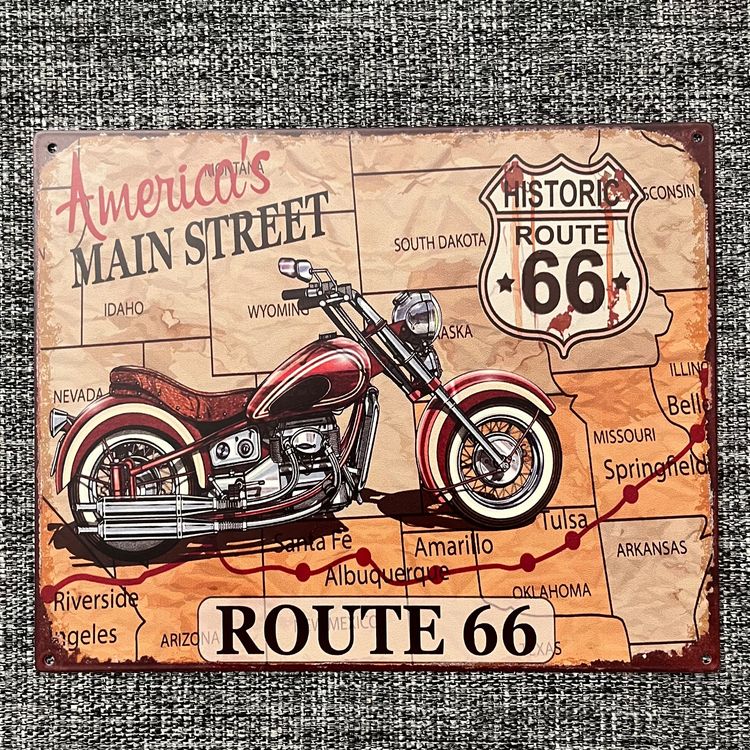 Route 66 Metal Art Schild | Kaufen auf Ricardo