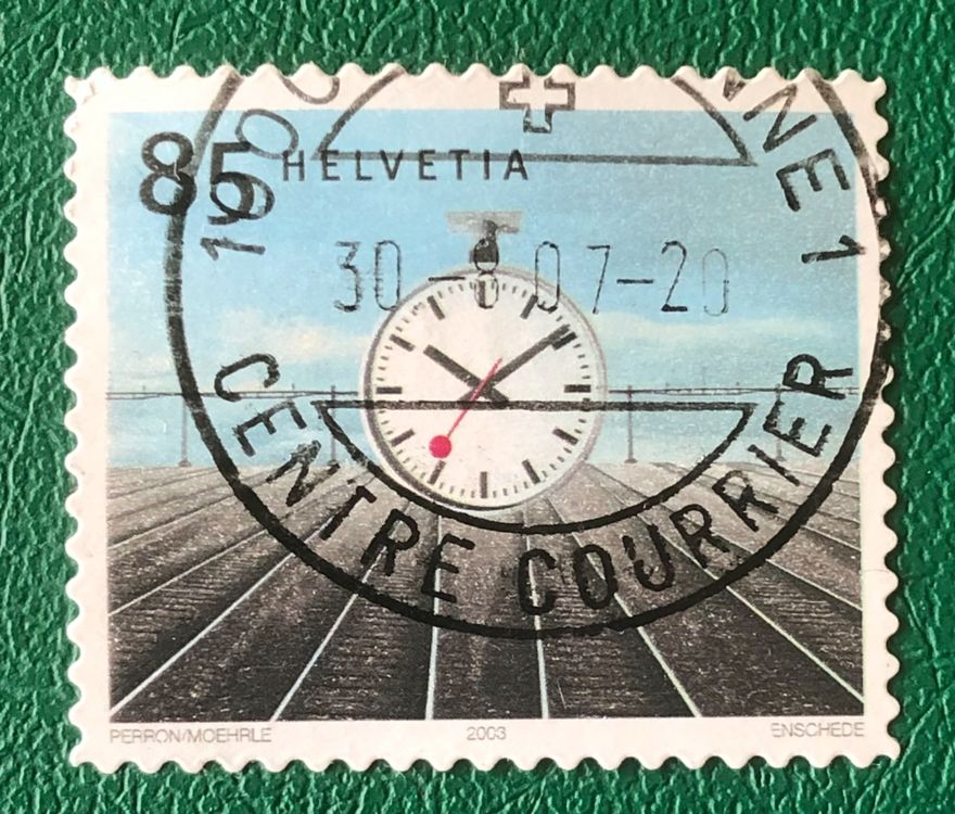 Nr.1108 mit VollStempel Bahnhofuhr (Gebraucht) in Aarau für CHF 0.25 – mit Lieferung auf Ricardo ...