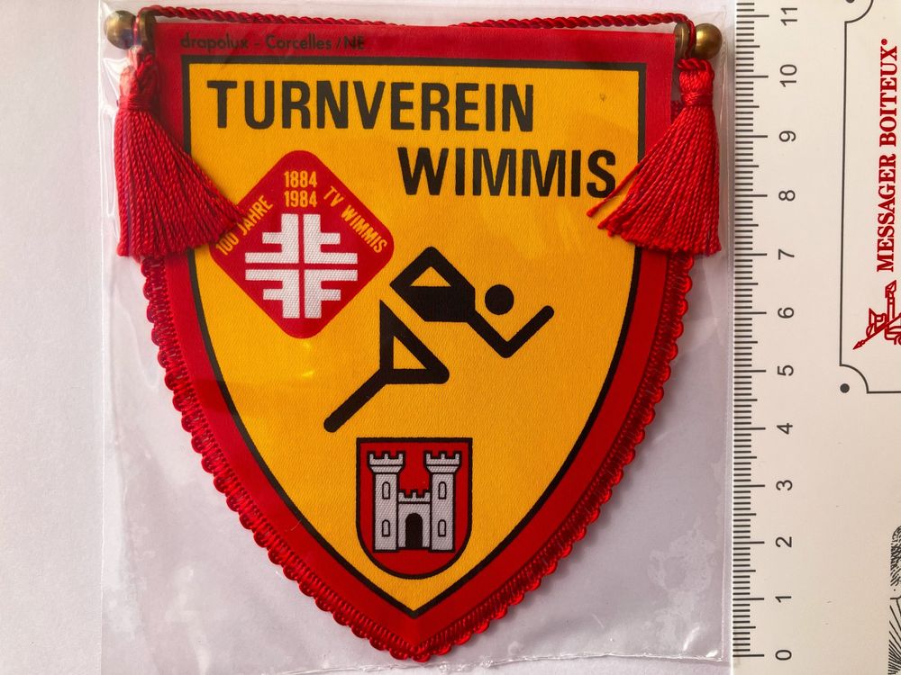 Vintage Fanion/Wimpel TURNVEREIN WIMMIS (Neu und originalverpackt) in Gland für CHF 8 – mit ...