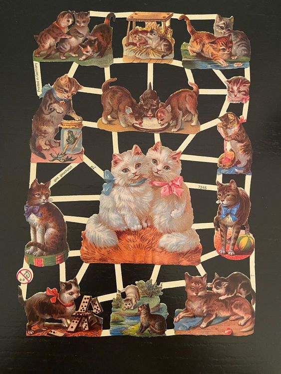 Katzen Büsi Oblaten Glanzbilder Nostalgie Poesie (Neu und originalverpackt) in Luzern für CHF 5 ...