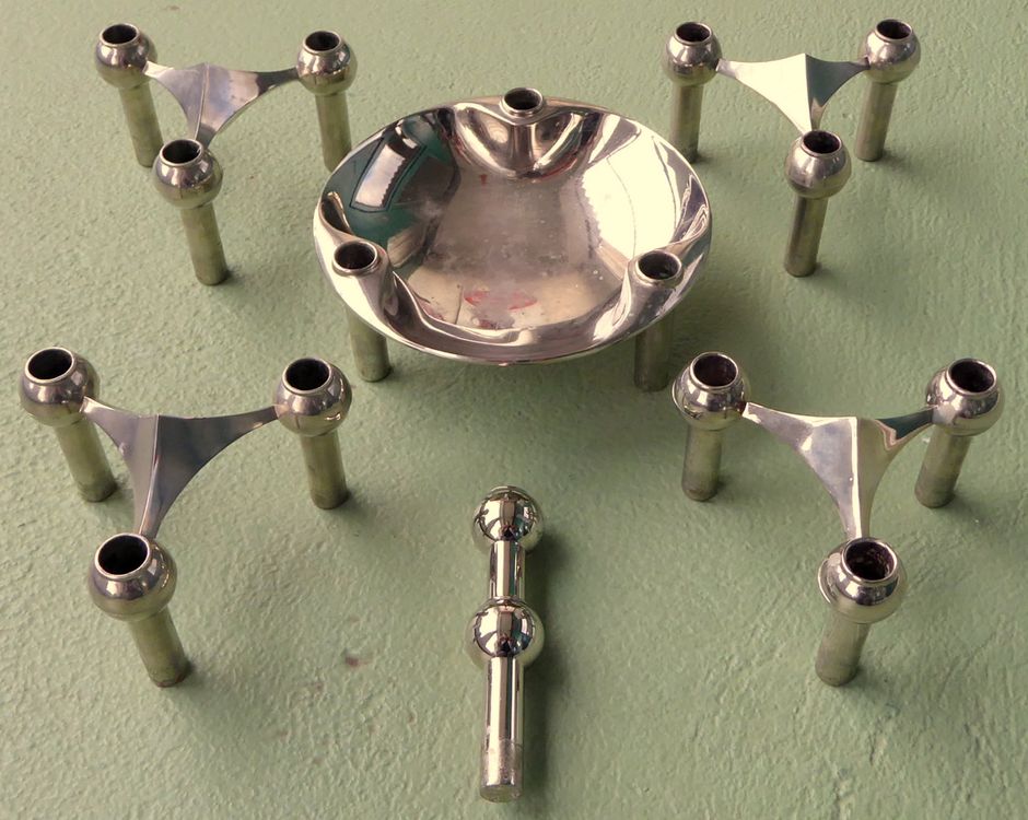 orig. vintage WERNER STOFF HANS NAGEL KERZENHALTER Set (Gebraucht) in Basel für CHF 135 – mit ...