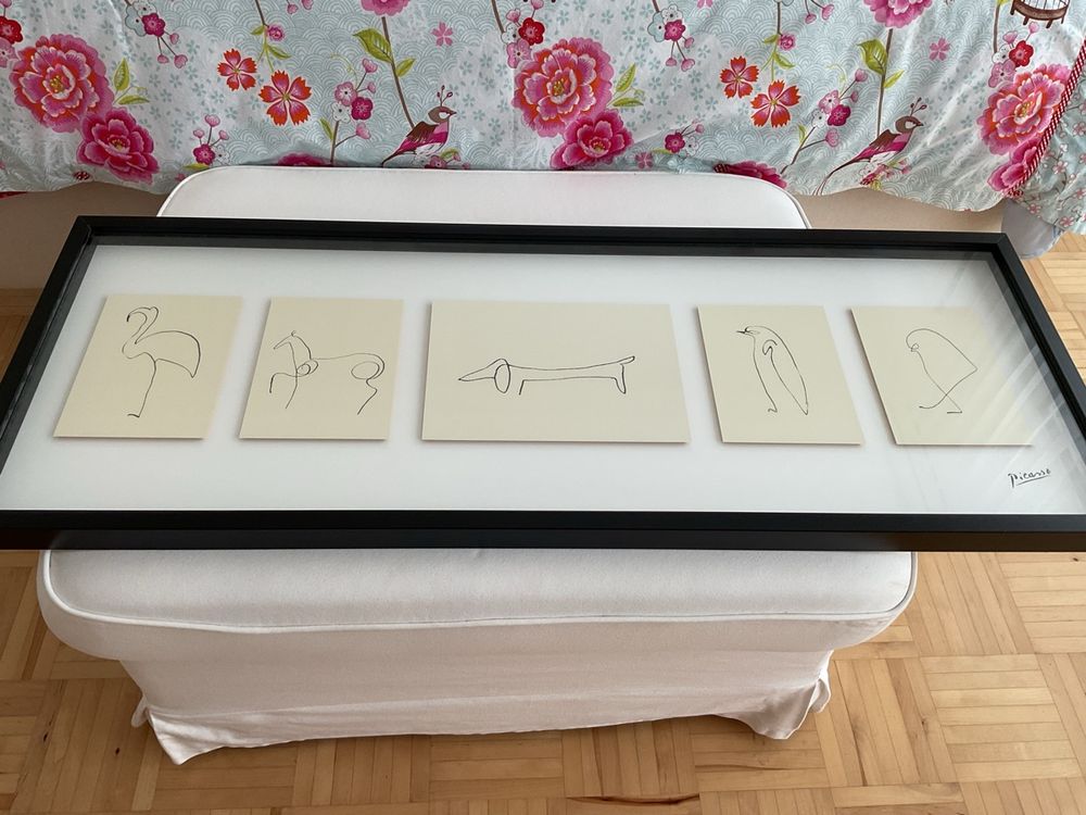 5er Set Picasso Drucke gerahmt (Gebraucht) in Roggwil TG für CHF 20 – nur Abholung auf Ricardo ...