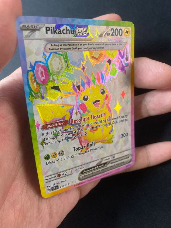 Pikachu ex 219 - Ultra Rare - Surging Sparks - EN (Neu (gemäss ...