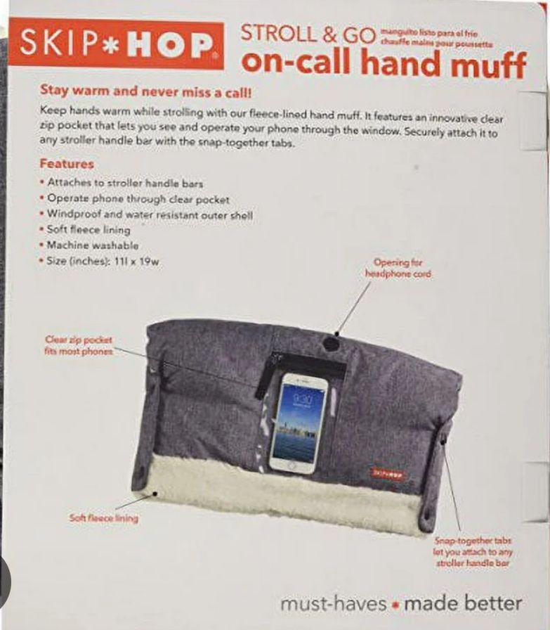 Skip HOP Premium US-Marke Stroll&Go Handmuff|HeatherGrey|Top (Gebraucht ...