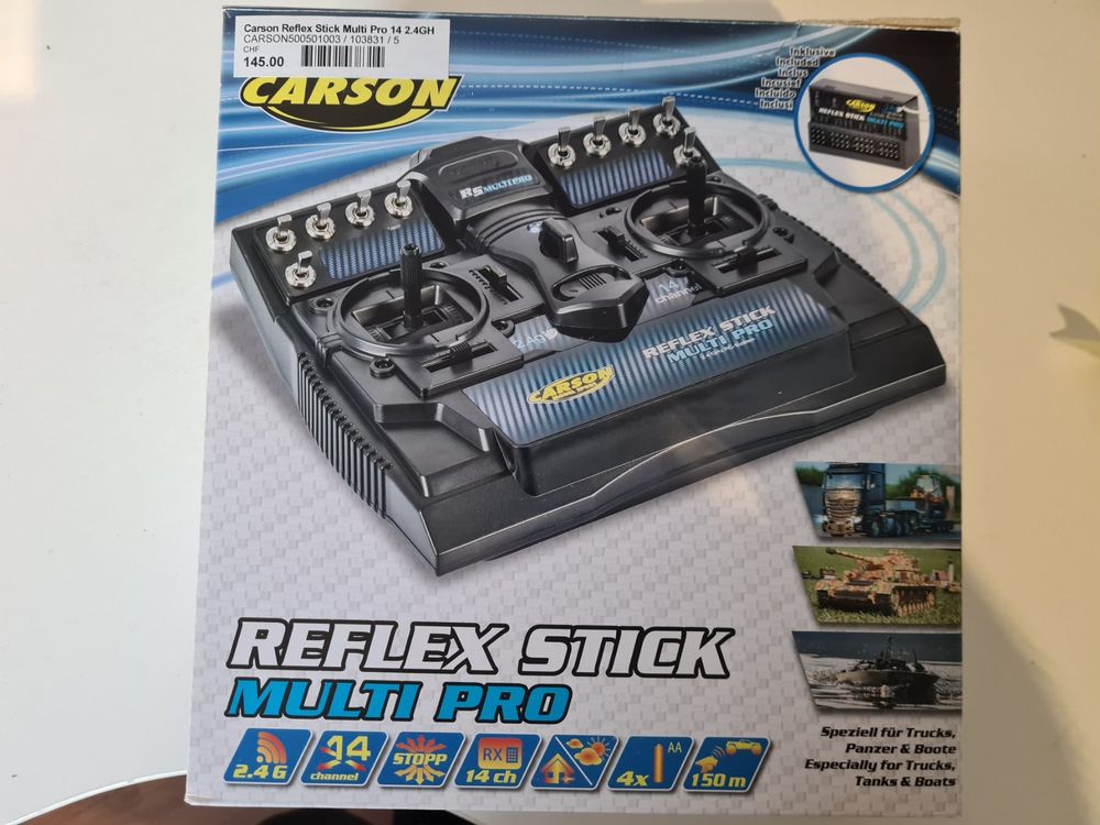 Carson Reflex Stick Multi Pro 14 2.4GHz (Gebraucht) in Laufenburg für CHF 50 – mit Lieferung auf ...