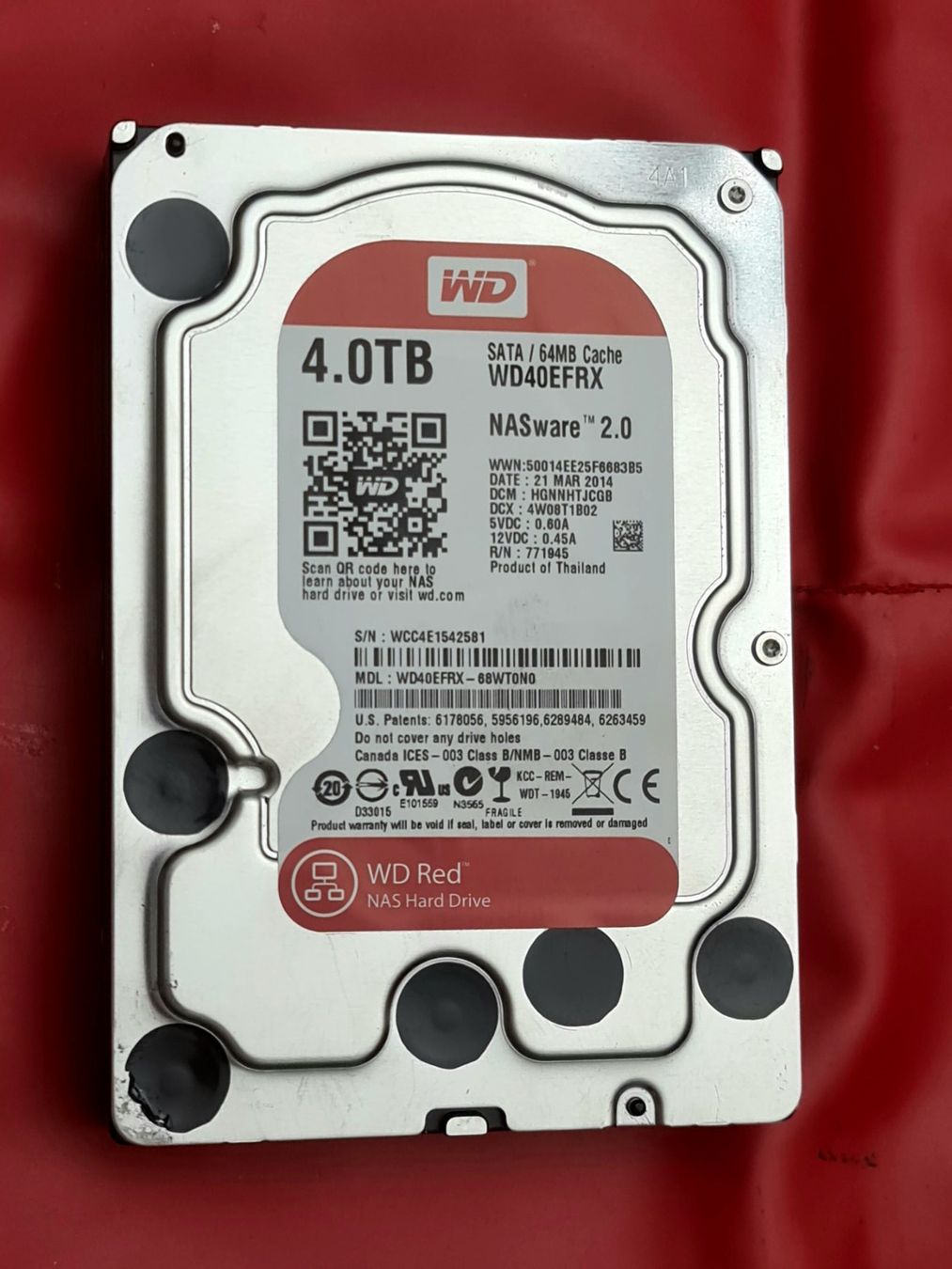 WD Red 4TB NAS WD40EFRX (Gebraucht) in Müllheim Dorf für CHF 35 – mit ...