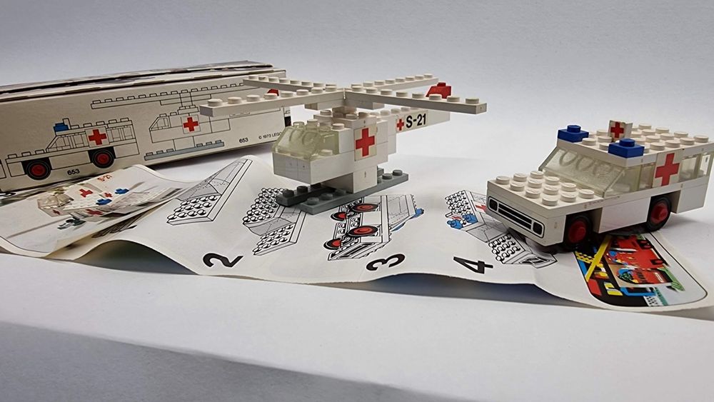 LEGO Vintage aus den 70er Jahren, 653 Krankenwagen Heli (Gebraucht) in ...