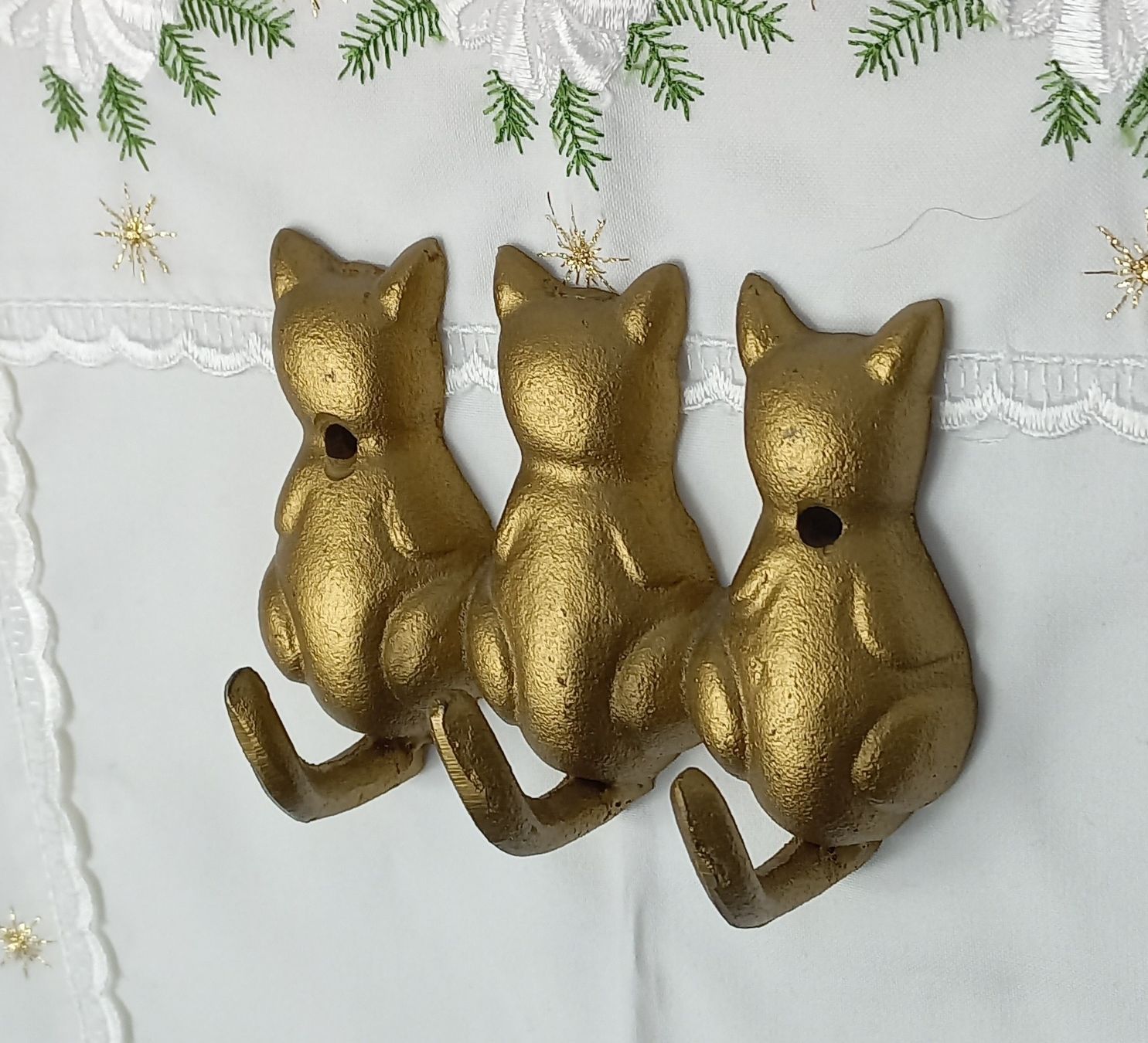 Kinder Goldige Vintage Katzen-Garderobe, 3 Haken, 🐈‍⬛ (Gebraucht) in ...