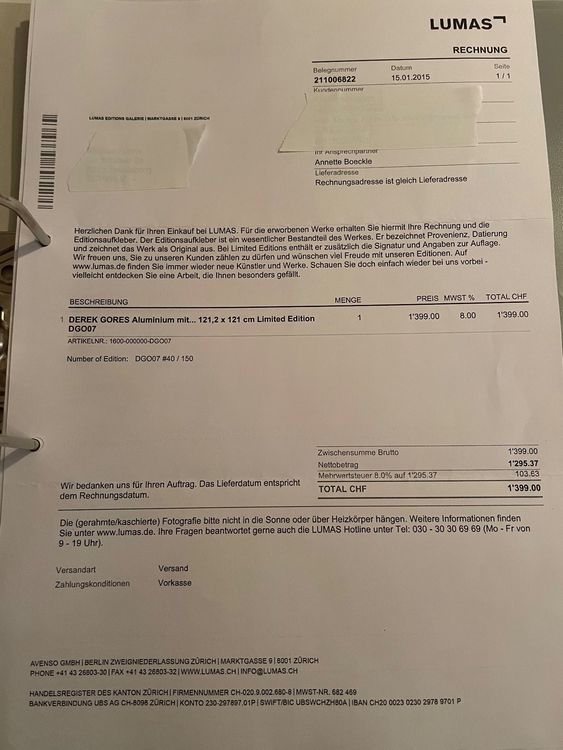 Lumas Bild DEREK GORES: My Turn on Catwalk (Gebraucht) in Altendorf für CHF 399 – nur Abholung ...