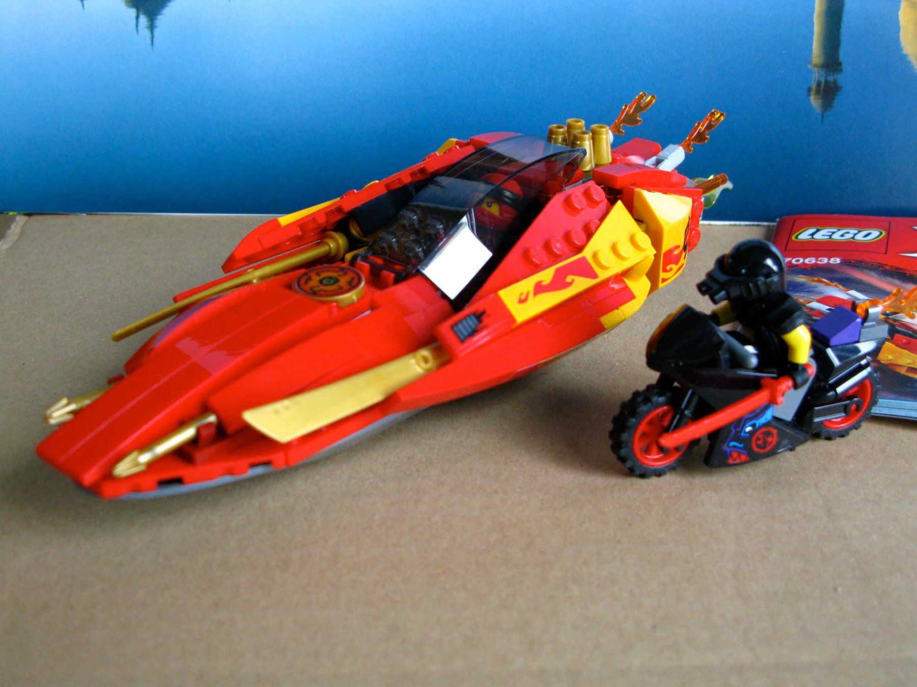 Lego Ninjago Kai's Ninja Jet + Bike 70638 Komplett! Brief (Gebraucht ...