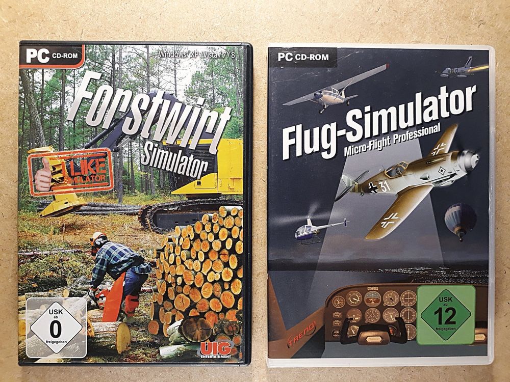 Forstwirt Simulator + Flug-Simulator, PC, WIN10, FULL-HD, DE | Kaufen ...