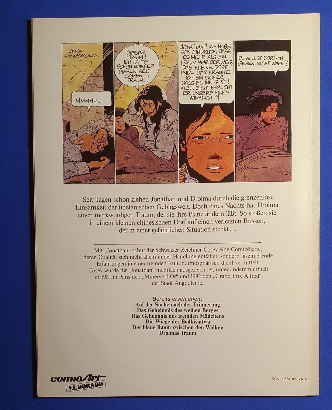 Jonathan Band 6, Cosey, Carlsen, 1. Auflage, 1987 (Neu (gemäss ...