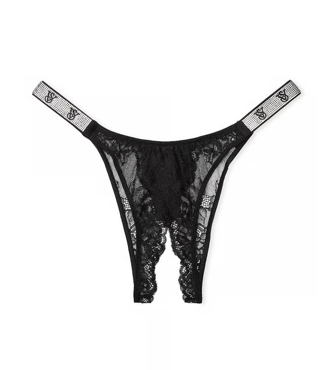Victoria’s Secret Shine Strap Brazilian Ouvert Panty M NEW (Neu und ...