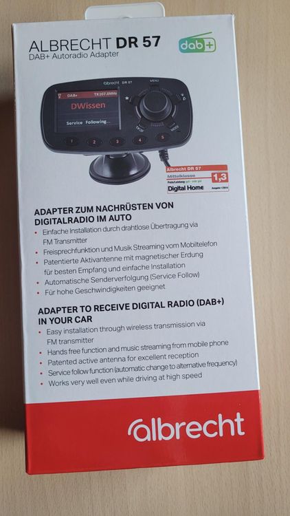 DAB+ Autoradio Adapter Albrecht DR 57 130.- (Neu und originalverpackt ...