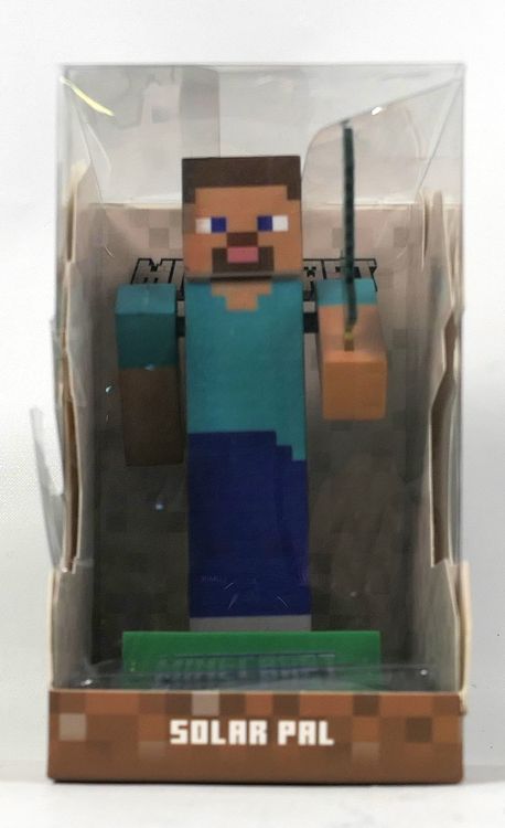 Minecraft Steve Solar Pal Wackelfigur (Neu (gemäss Beschreibung)) in ...