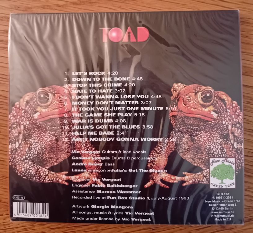 TOAD – Stop This Crime (CD) NEU & OVP VIC VERGEAT, KROKUS (Neu und ...