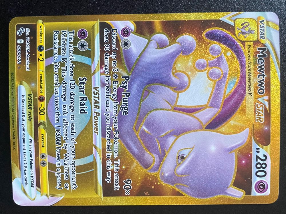 Mewtwo VSTAR (086/078) - Pokémon GO - NM+ - EN (Neu (gemäss ...