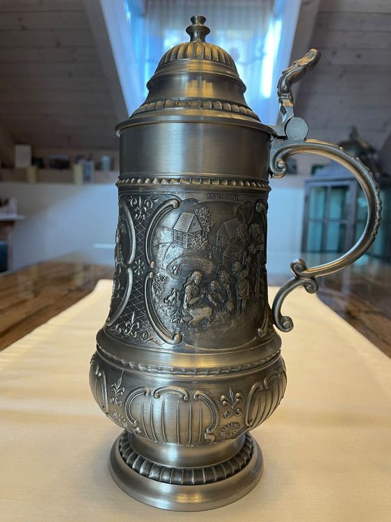 Zinn Bierhumpen mit Motiven inkl. Zertifikat | Kaufen auf Ricardo