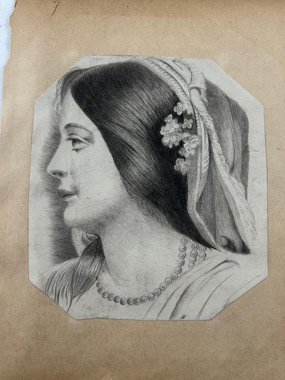 Helene Labhardt (1887-1965) Beide Antike Zeichnung Handsign. (Gebraucht ...