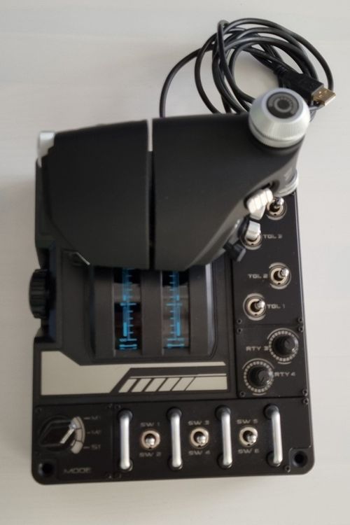 LOGITECH G Saitek X56 Rhino H.O.T.A.S. Joystick (Schwarz) (Neu (gemäss ...