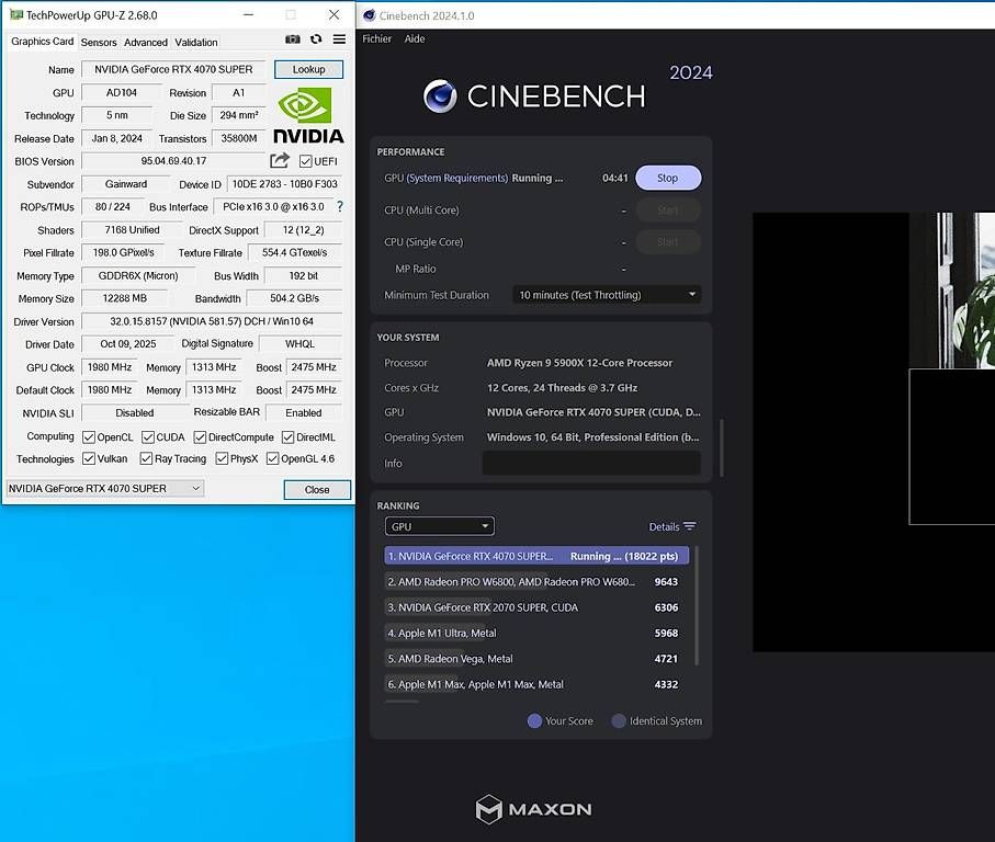 PC Gaming / Création - RTX 4070 Super & AMD Ryzen 9 5900x (Gebraucht ...