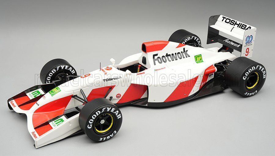 FOOTWORK - F1 FA13 MUGEN HONDA N 9 MONACO GP'92 Alboreto1/18 (Neu und ...