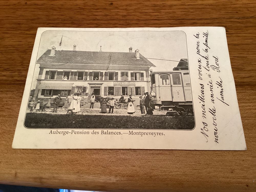 Tramway. LAUSANNE - MOUDON ( Halte les cullaye) 1908 (Gebraucht) in Luc ...