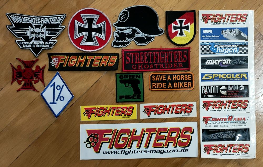 Fighters Magazin Sammlung mit Postern, Aufnähern, Aufkleber (Gebraucht ...