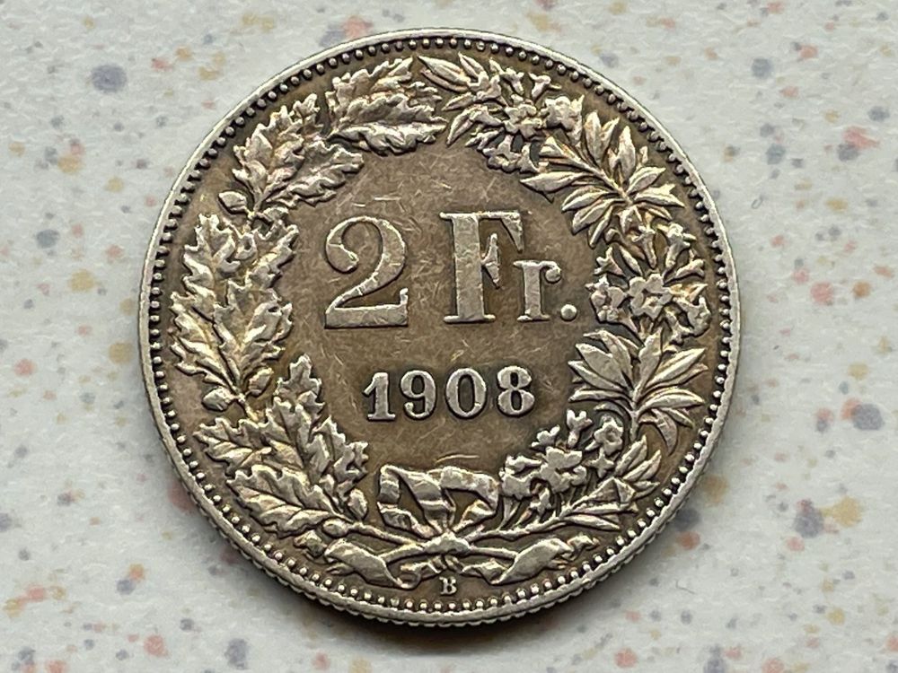 1908 2 Franken ss-vorzüglich !!!! sehr selten !!!! (Gebraucht) in ...