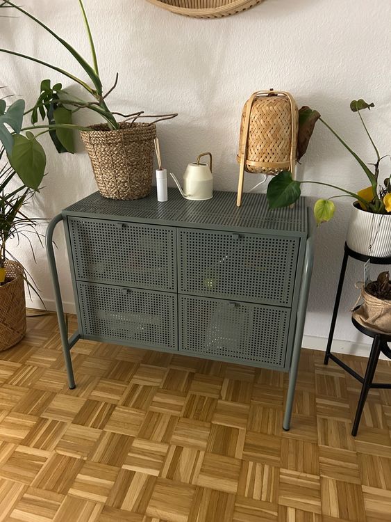 KEA NIKKEBY Kommode mit 4 Schubladen, grau-grün | Kaufen auf Ricardo
