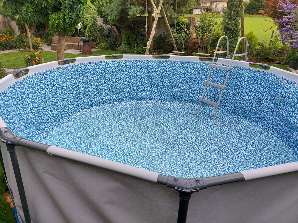 Pool Bestway 3.66m x 1.00m (inkl.Leiter und Abdeckplane) (Gebraucht) in ...