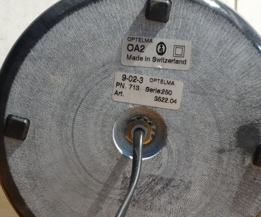 Vintage/ ancien- Lampe de table Optelma série 250 vers 1980. | Kaufen auf Ricardo