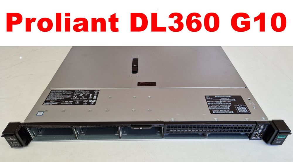 HP ProLiant DL360 G10 128GB RAM 2x Intel 5122 CPU 4C 3.6GHz (Gebraucht ...